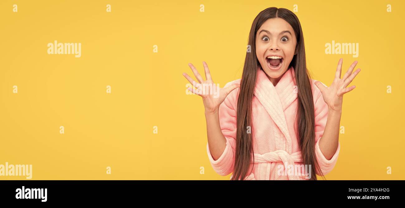 teen girl feeling relaxed and surprised. childhood happiness. good ...