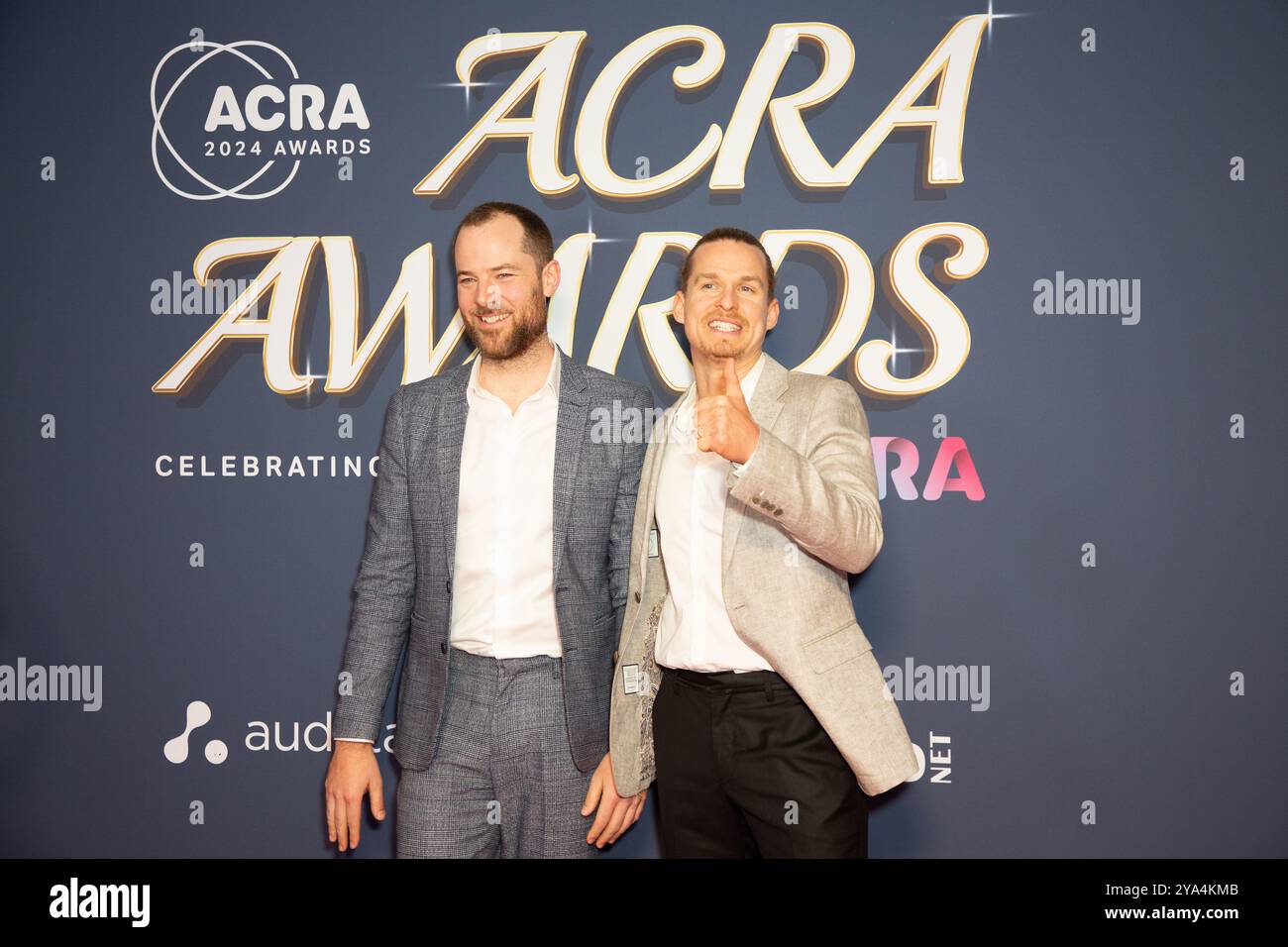 Sydney, Australia. 12th October 2024. Will McMahon and Woody Whitelaw (KIIS Network (ARN ...