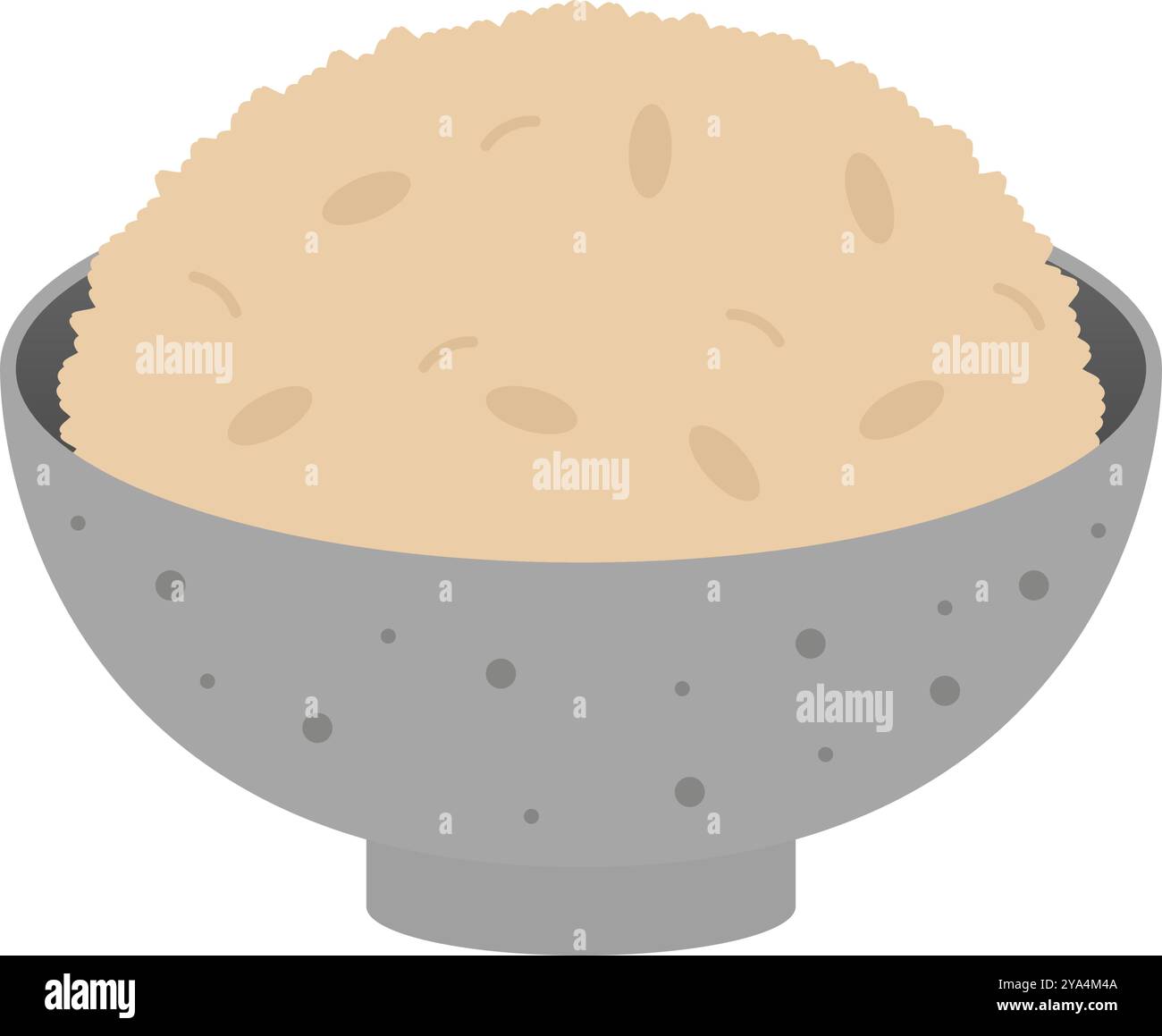 Isolated brown rice in Stock Vector Images - Alamy