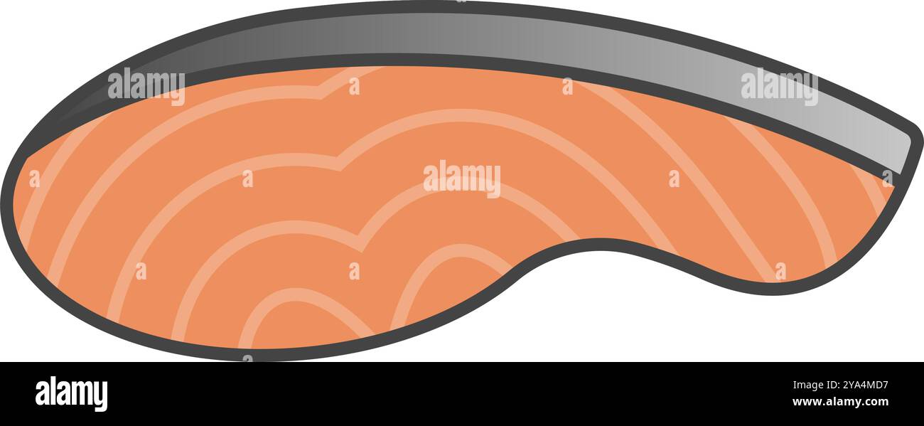 Fresh salmon fillet icon. Editable vector Stock Vector Image & Art - Alamy