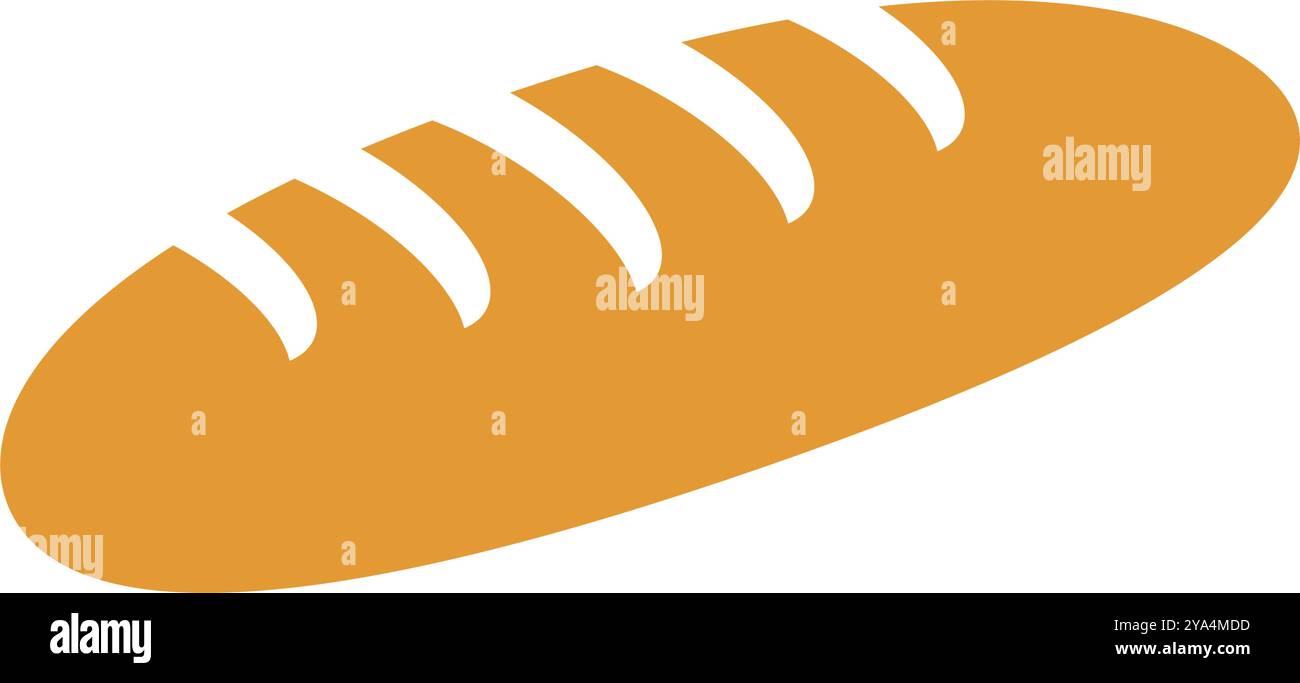 Bread loaf isolated icon design hi-res stock photography and images - Alamy