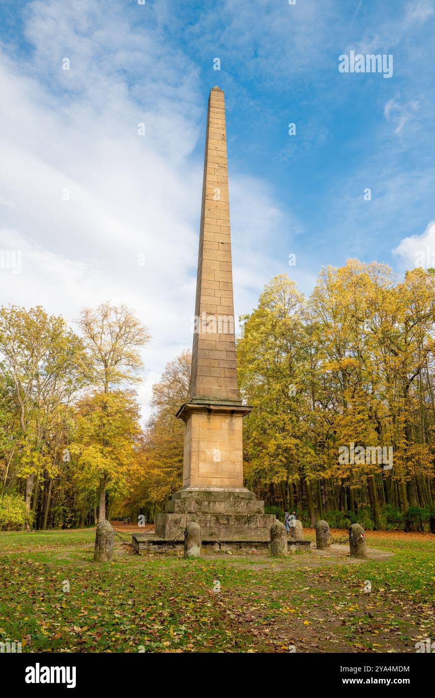 Obelisk - one of the park's landmarks is a 26-metre high sandstone obelisk from 1801 built to ...