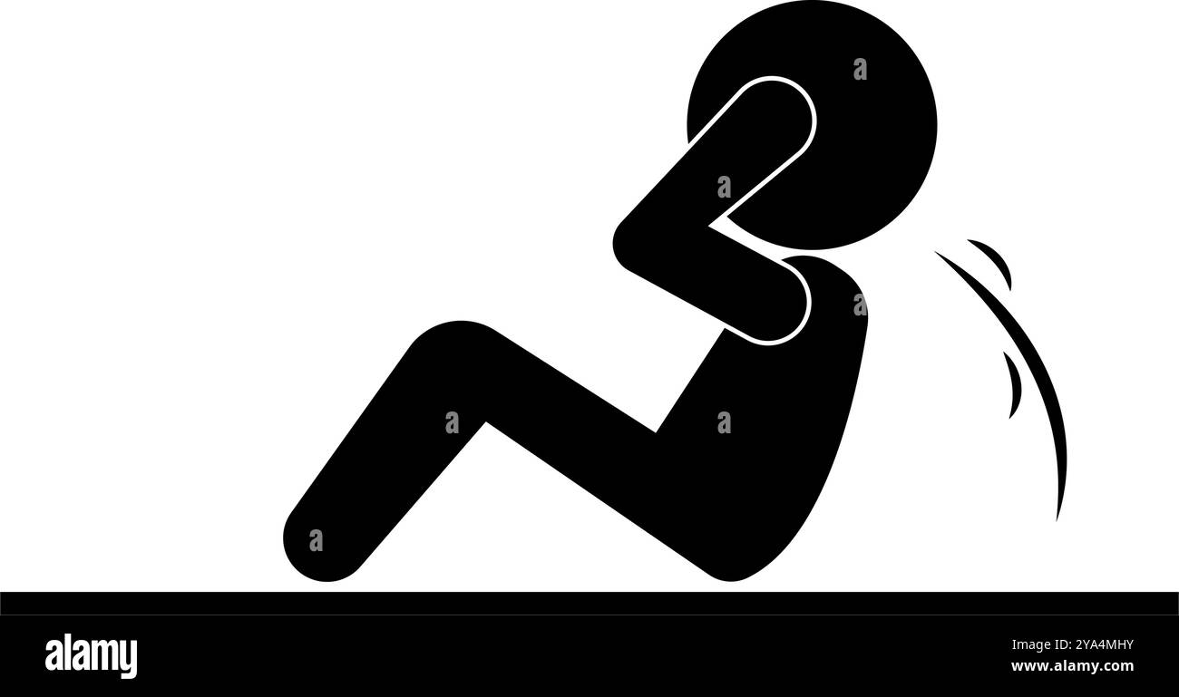 Crunch exercises Stock Vector Images - Alamy