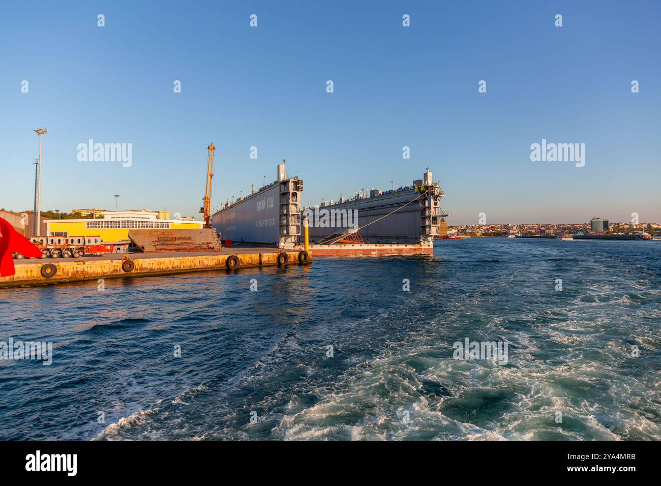 Istanbul, Turkiye - OCT 8, 2024: Kuzey Star floating dock which is 220 ...