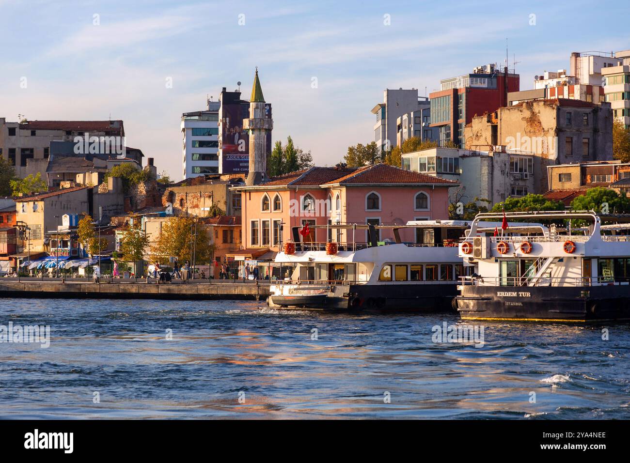 Istanbul, Turkey - OCT 8, 2024: View from Istanbul in sunset, Golden ...