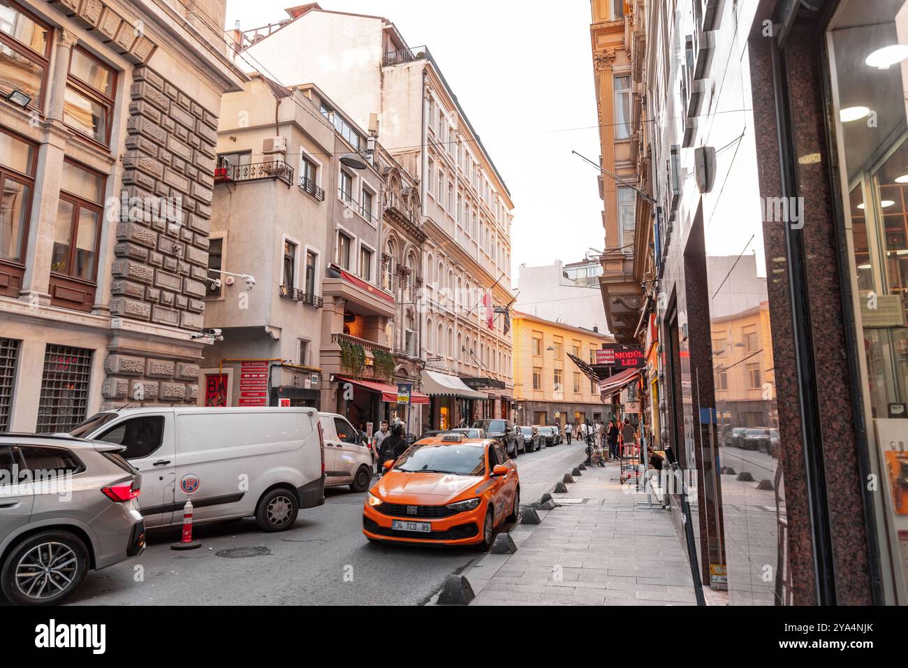 Istanbul, Turkiye - OCT 8, 2024: View from Beyoglu streets, generic ...