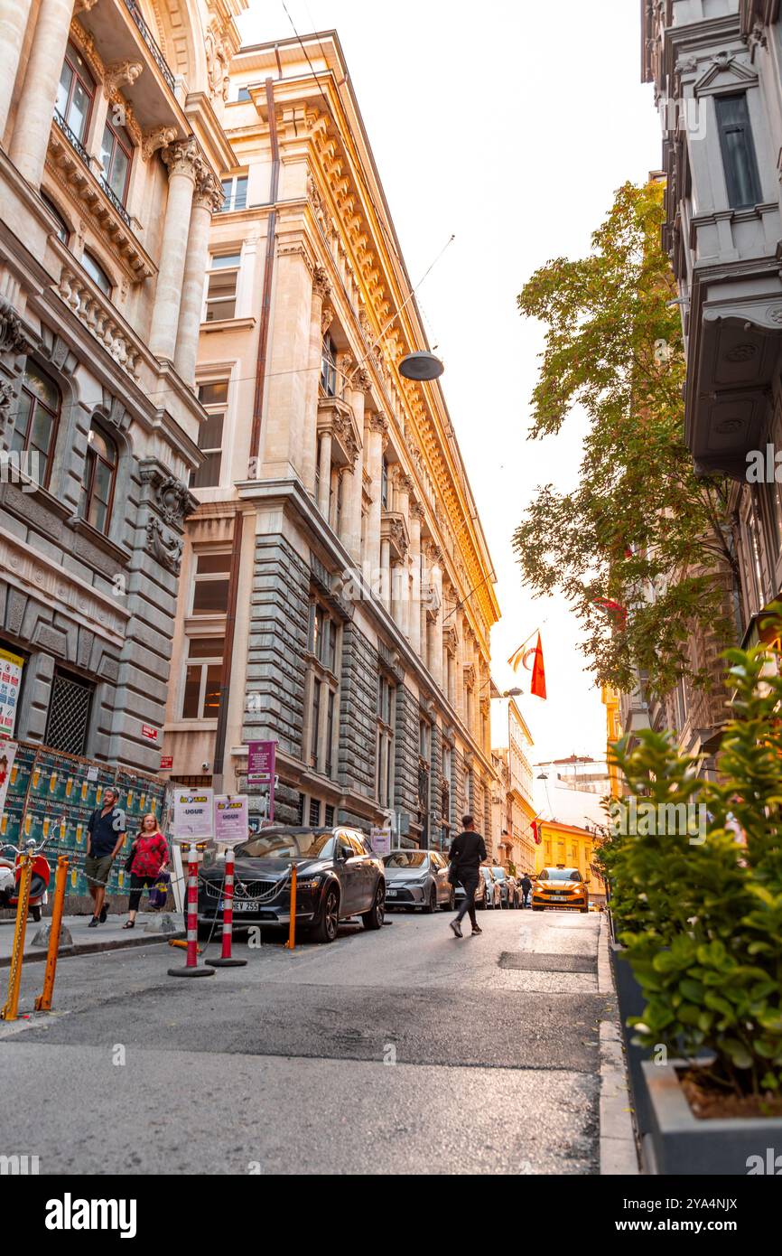 Istanbul, Turkiye - OCT 8, 2024: View from Beyoglu streets, generic ...