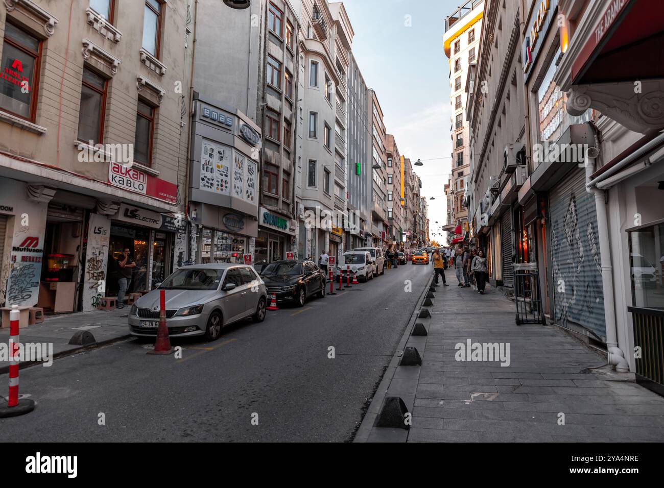 Istanbul, Turkiye - OCT 8, 2024: View from Beyoglu streets, generic ...