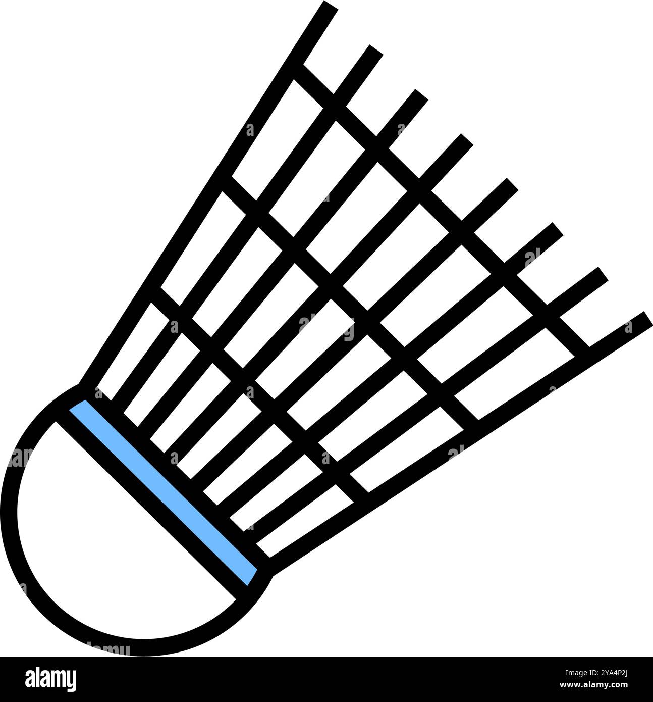 Badminton shuttlecock icon. Badminton equipment. Editable vector Stock ...