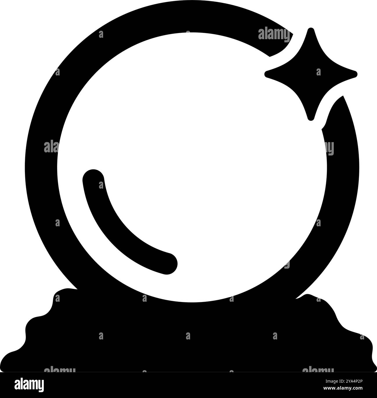 Prophecy crystal ball Black and White Stock Photos & Images - Alamy