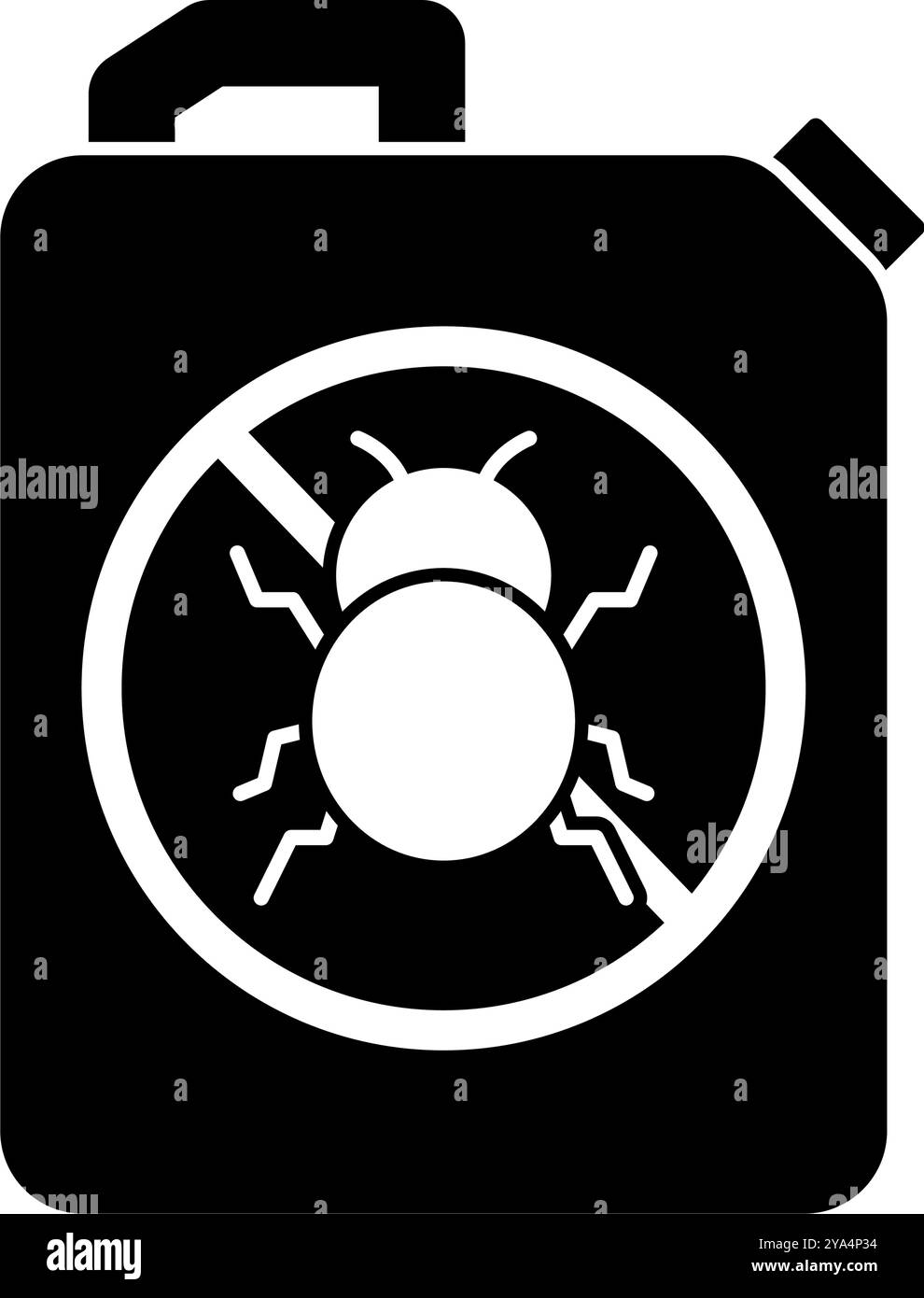 Pesticide silhouette icon. Insecticide silhouette icon. Editable vector ...