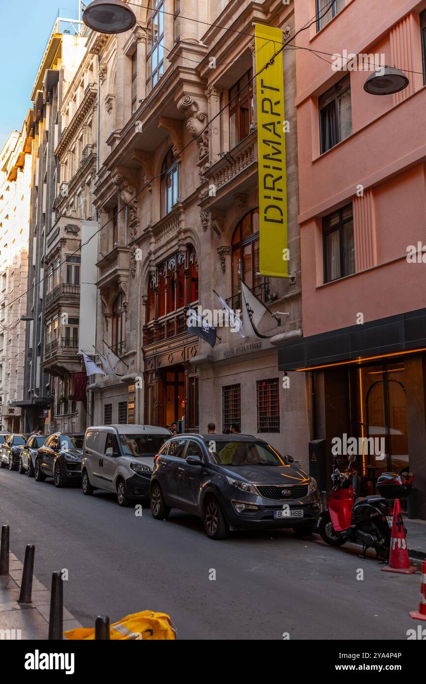Istanbul, Turkiye - OCT 8, 2024: View from Beyoglu streets, generic ...