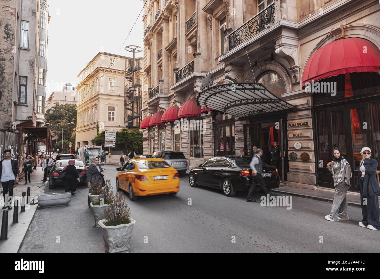 Istanbul, Turkiye - OCT 8, 2024: View from Beyoglu streets, generic ...