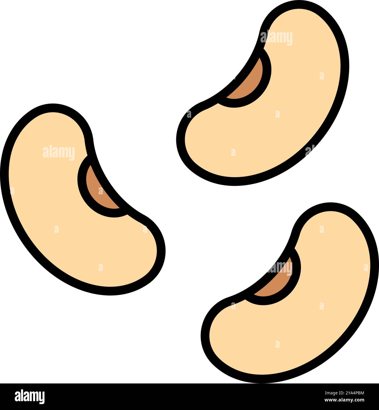 Flat design Soybeans icon. Editable vector Stock Vector Image & Art - Alamy