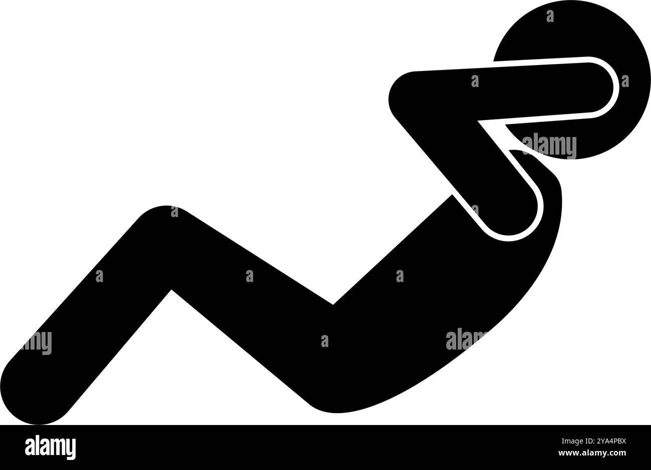 Exercise crunch illustration hi-res stock photography and images - Alamy