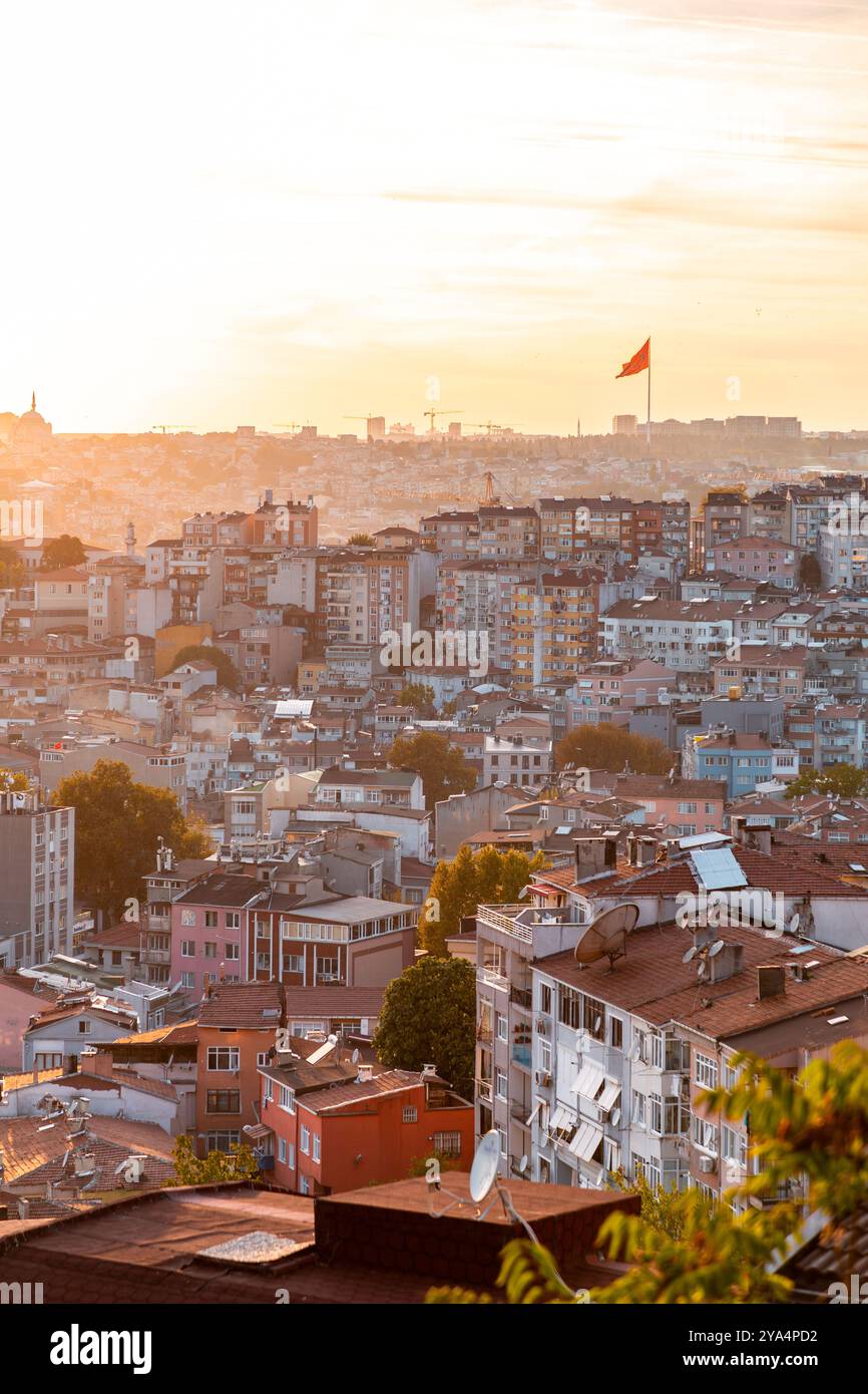 Istanbul, Turkiye - OCT 8, 2024: Generic architecture and street view ...
