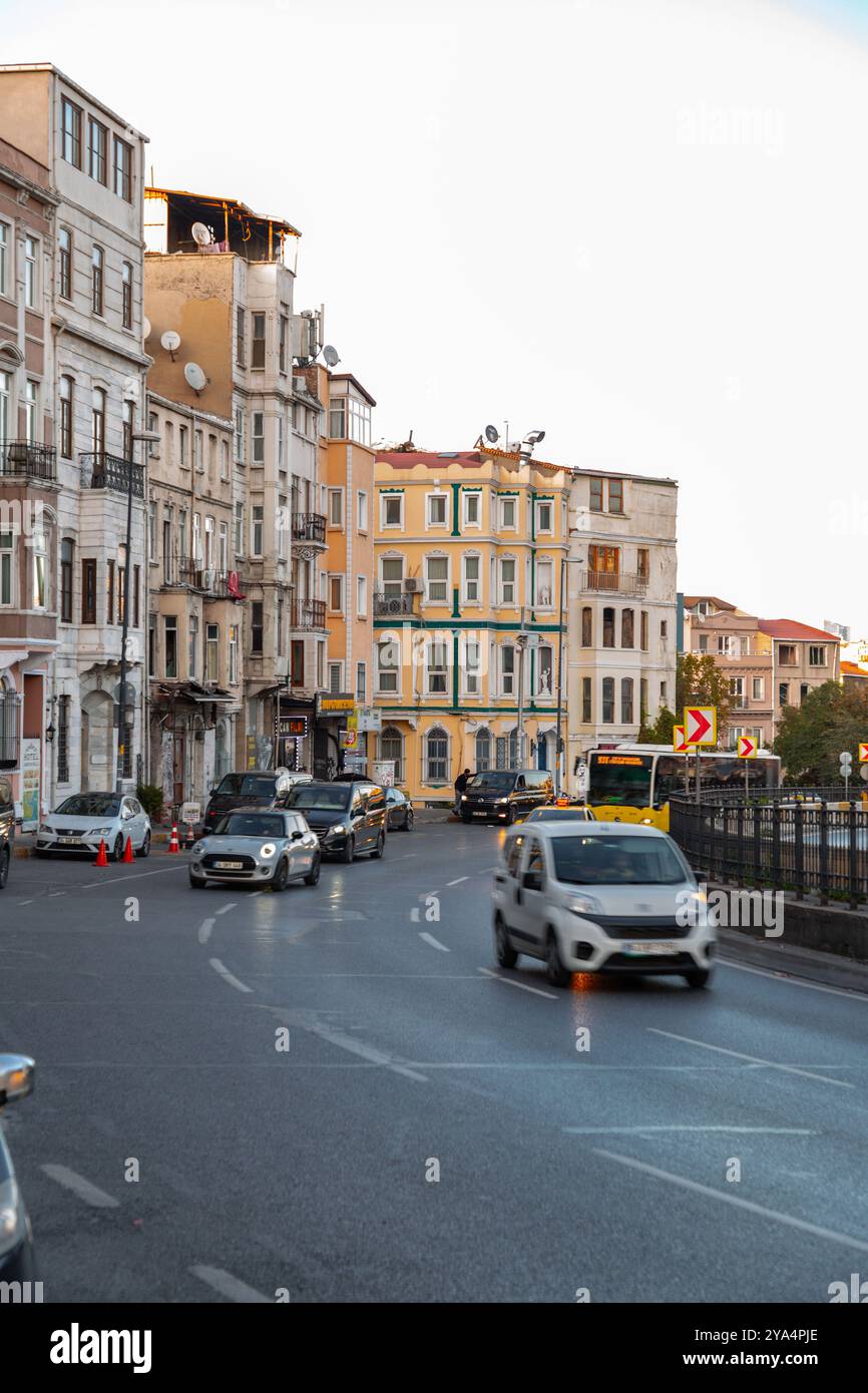 Istanbul, Turkiye - OCT 8, 2024: View from Beyoglu streets, generic ...
