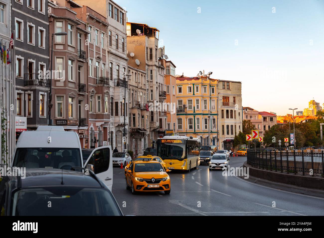 Istanbul, Turkiye - OCT 8, 2024: View from Beyoglu streets, generic ...