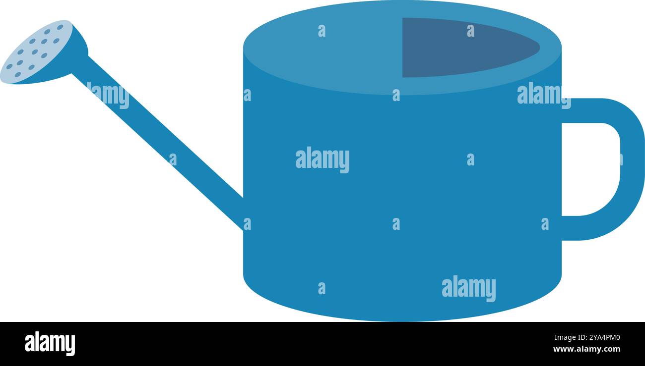Blue watering can icon. Editable vector.felement Stock Vector Image ...