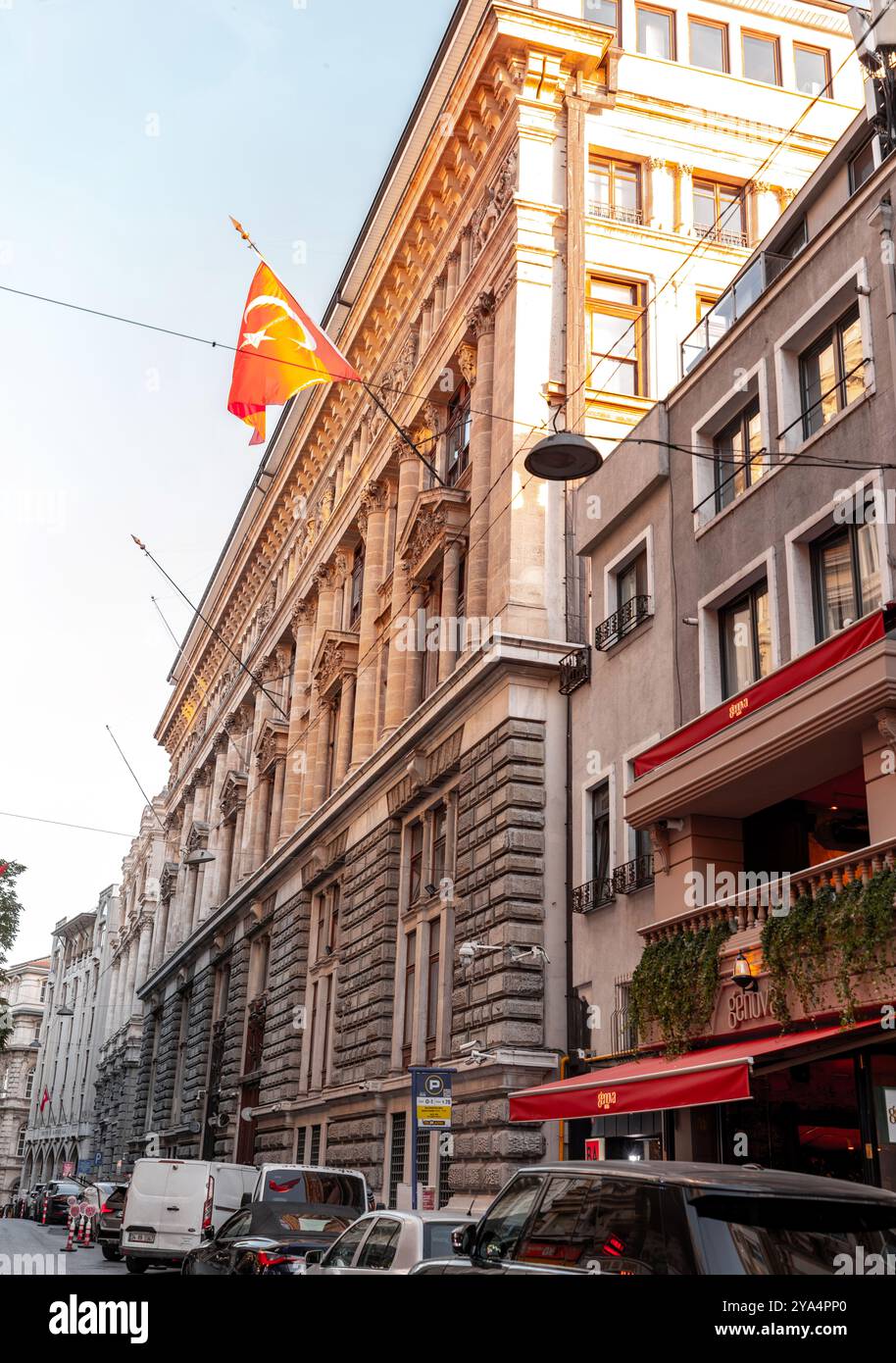 Istanbul, Turkiye - OCT 8, 2024: View from Beyoglu streets, generic ...