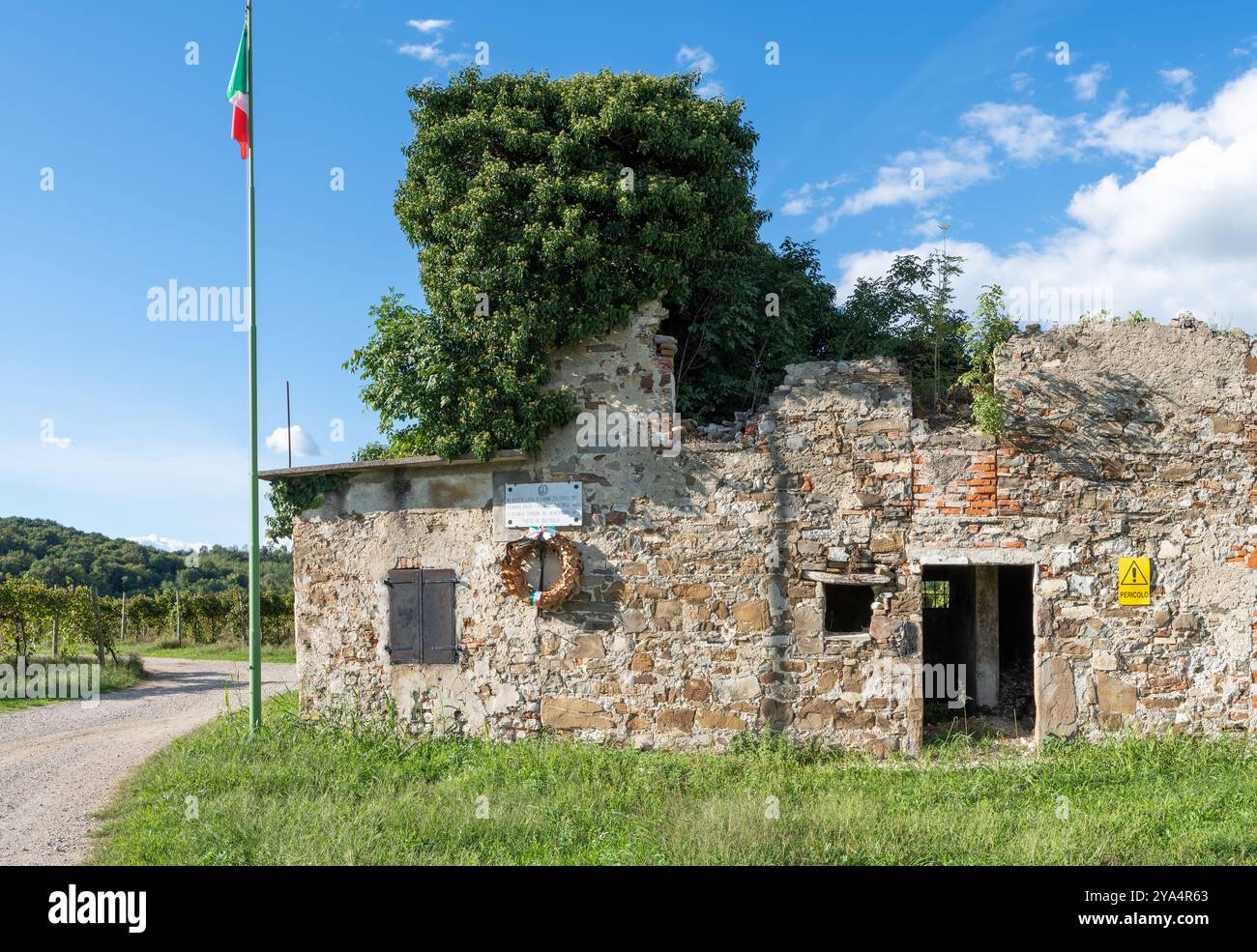 Manzano, Italy (29th September 2024) - The ruined building where in ...