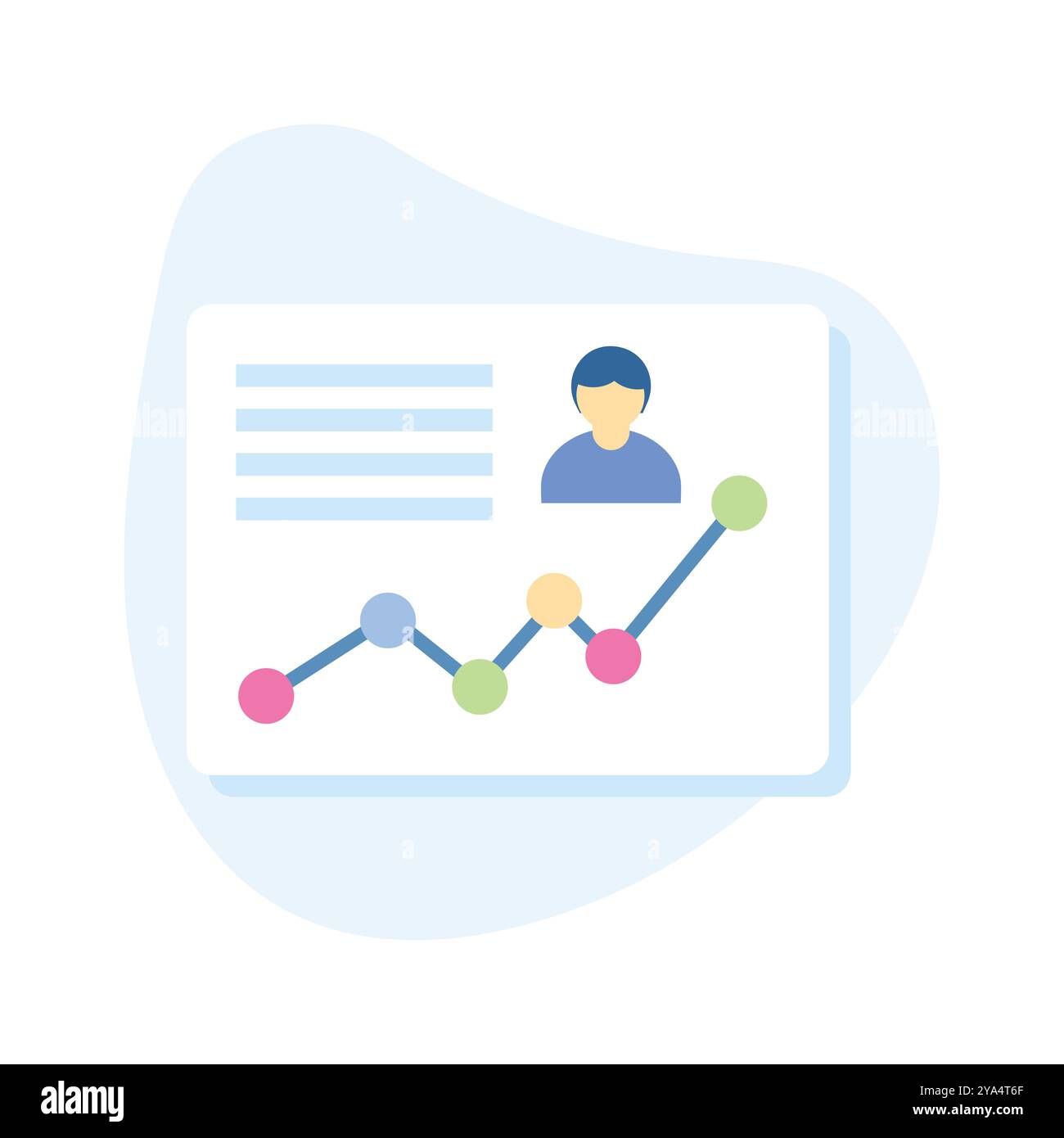 Premium icon of employee performance in flat style Stock Vector Image ...