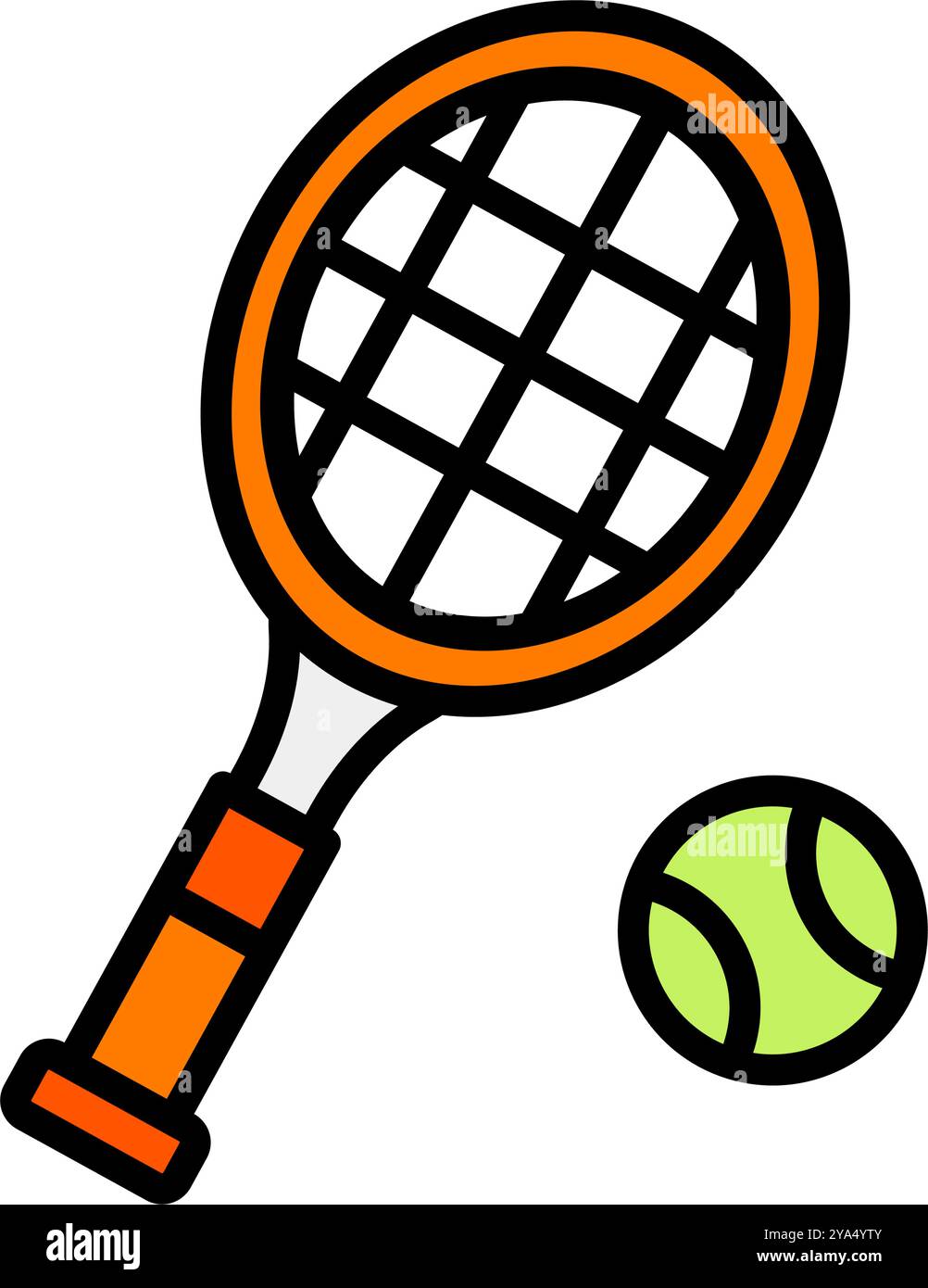 Tennis ball hitting racket strings hi-res stock photography and images ...