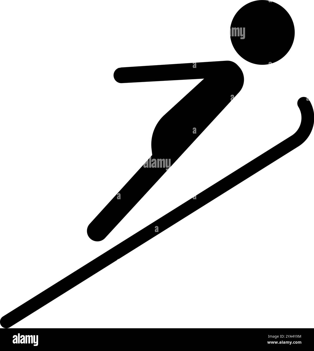 Ski jumping slope Stock Vector Images - Alamy