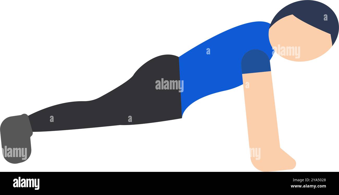 Sports man doing exercise Stock Vector Images - Alamy