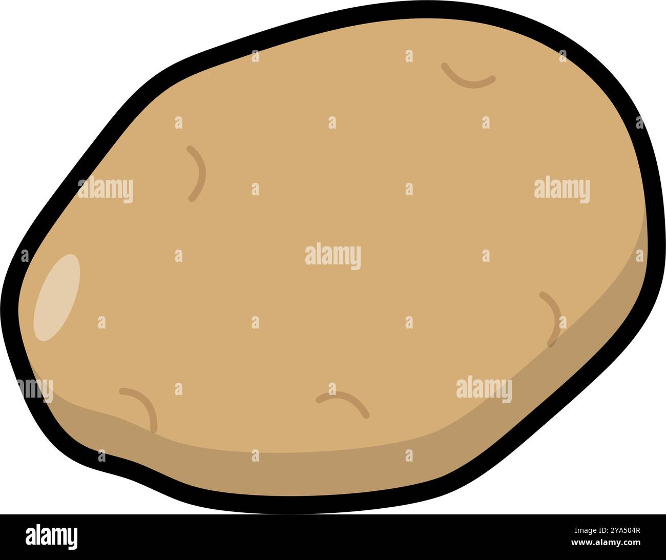 Brown potato icon. Vegetable. Editable vector Stock Vector Image & Art ...