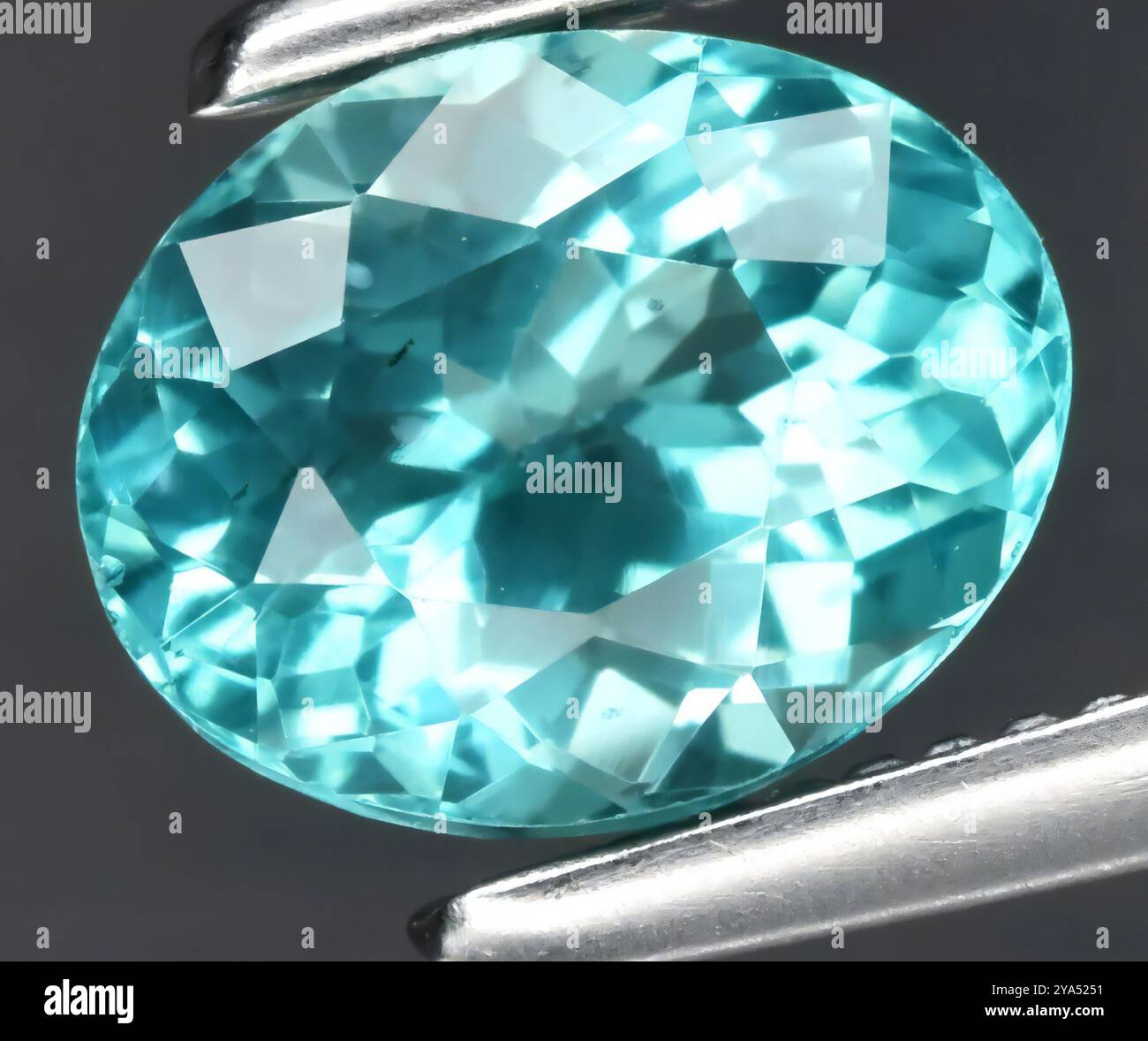 Radiant Aqua Marine Blue Natural Gemstone in Brilliant Cut Display ...