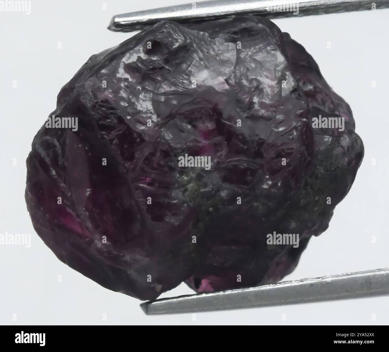 Stunning Raw Garnet Crystal Displaying Deep Purple Hue and Natural ...