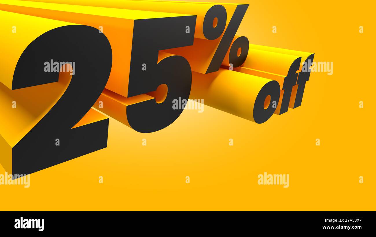 25 percent off 3d hi-res stock photography and images - Alamy