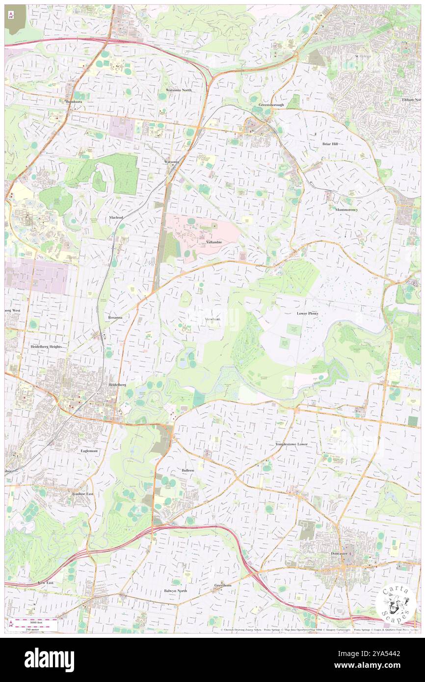 Banyule map hi-res stock photography and images - Alamy