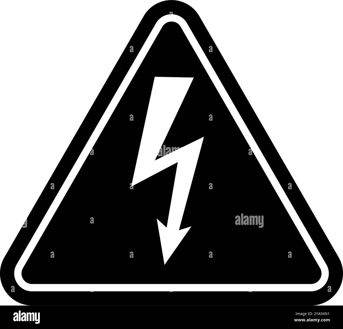 High voltage silhouette icon. Editable vector Stock Vector Image & Art ...