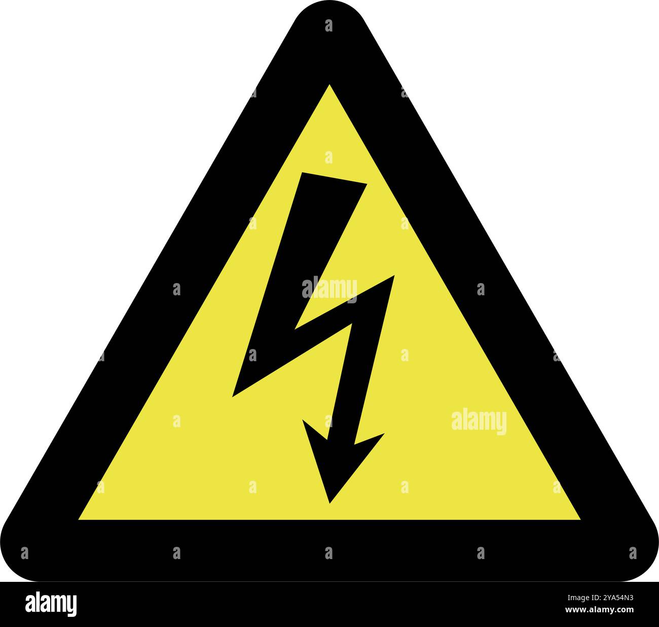 High voltage icon. Electrical warning. Editable vector Stock Vector ...