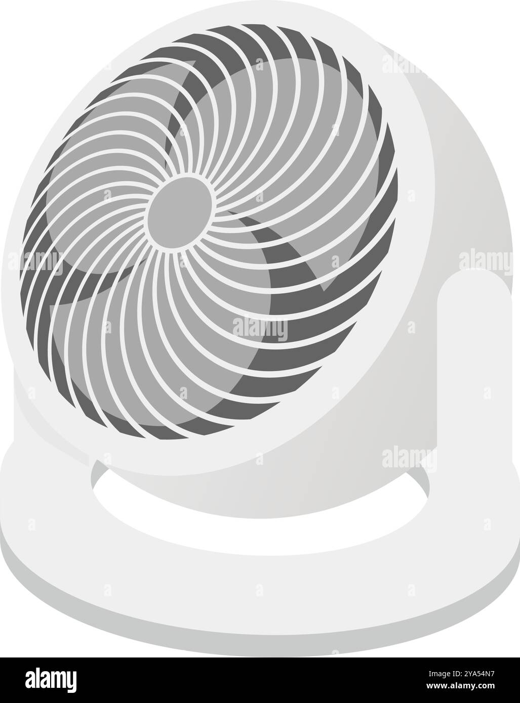 Air circulator icon. Air circulation appliance. Editable vector Stock ...