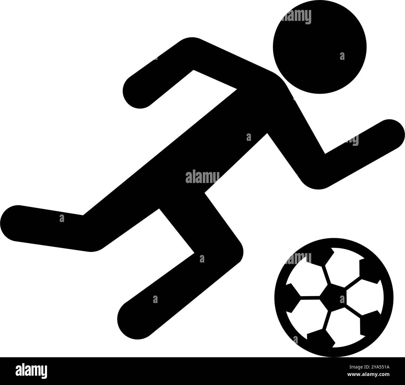Soccer player silhouette. Football player silhouette. Editable vector ...