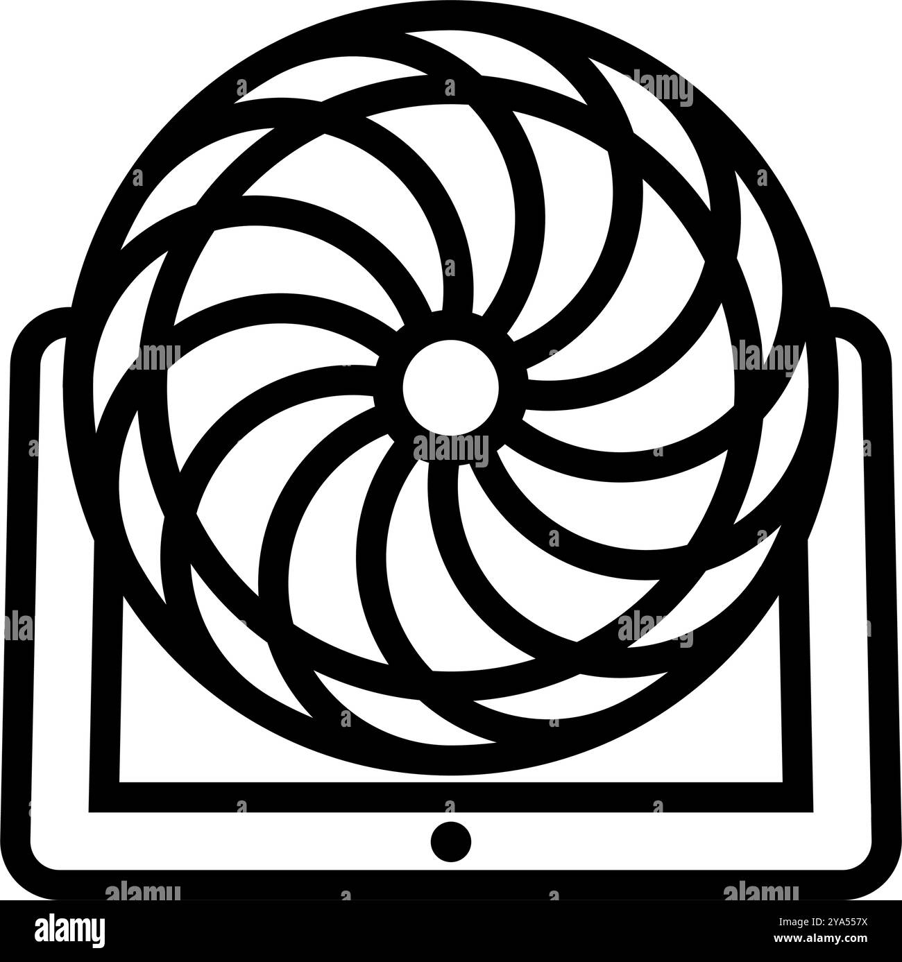 Simple air circulator icon. Editable vector Stock Vector Image & Art ...