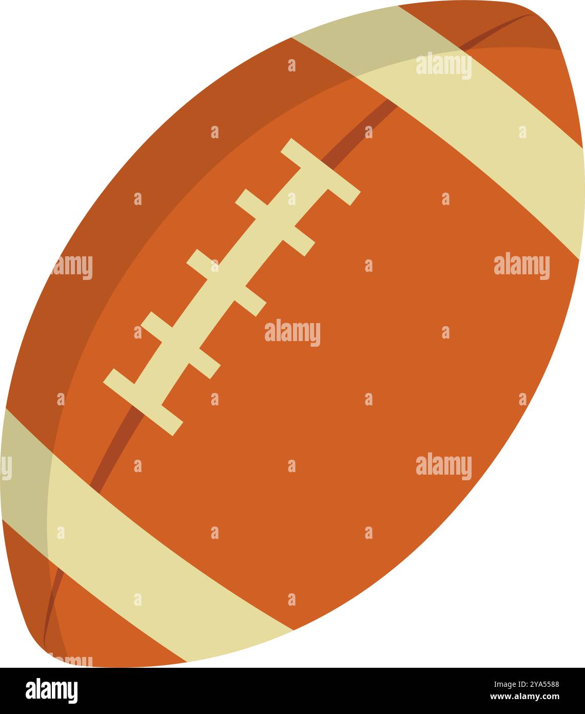 Flat design rugby ball icon. Editable vector Stock Vector Image & Art ...