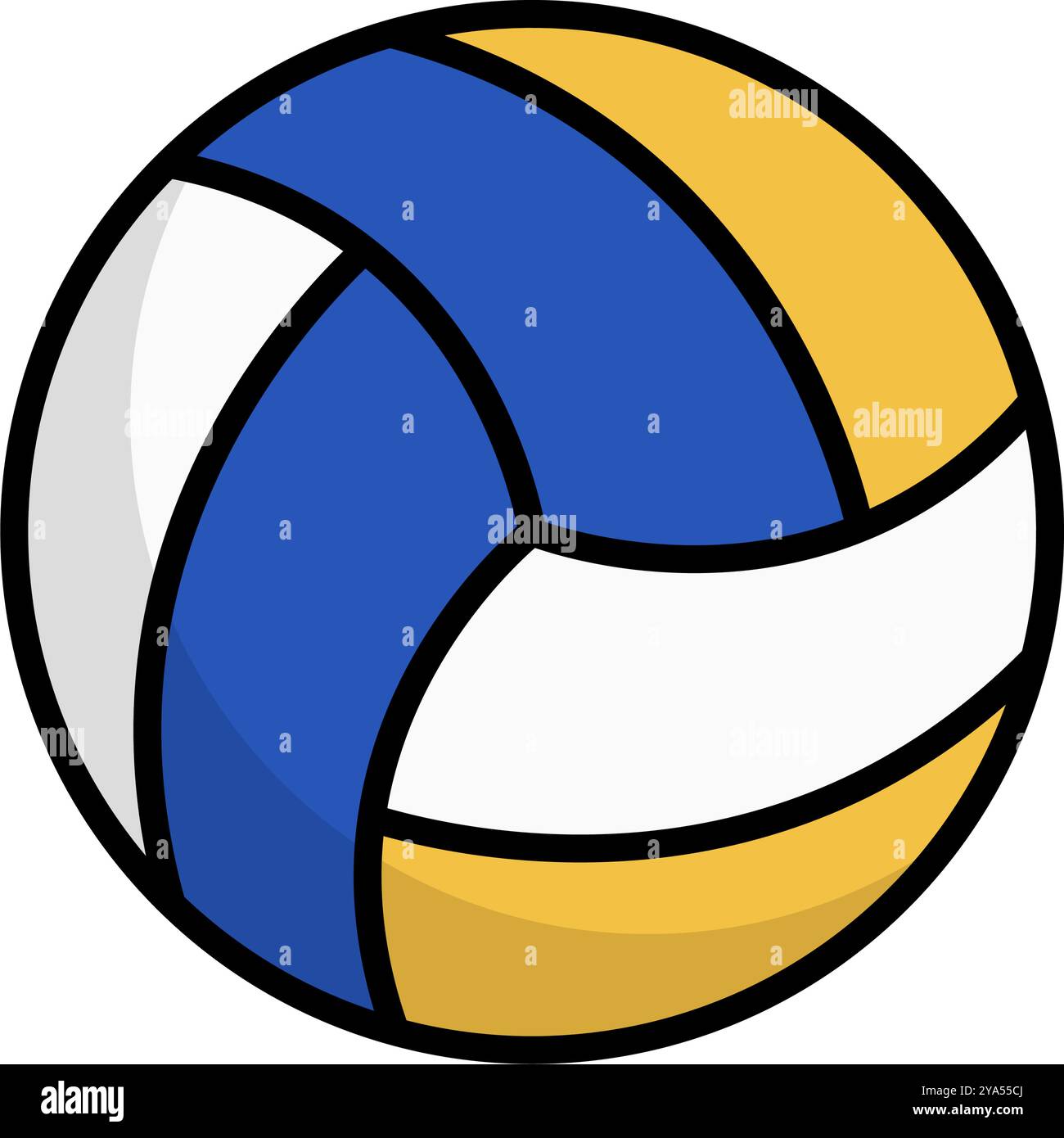 Volleyball ball icon. Editable vector illustration Stock Vector Image ...