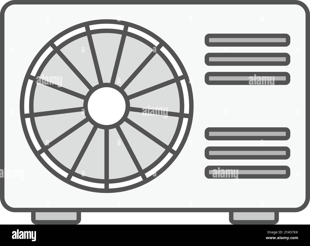 Air conditioner outdoor unit icon. Vector Stock Vector Image & Art - Alamy