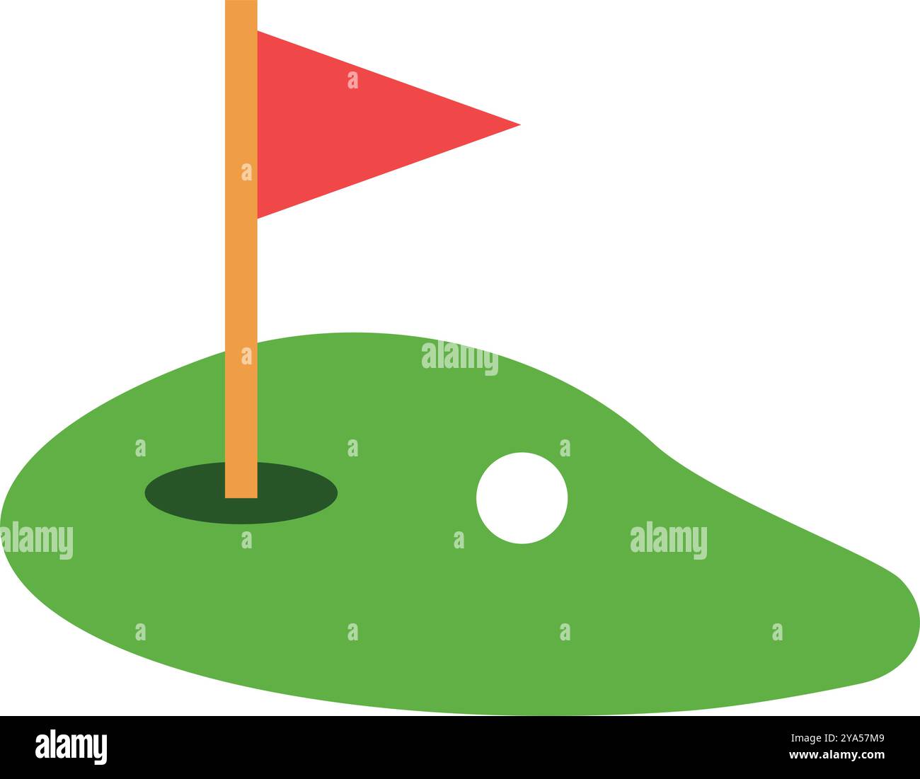 Golf course icon. Golf game. Editable vector Stock Vector Image & Art ...