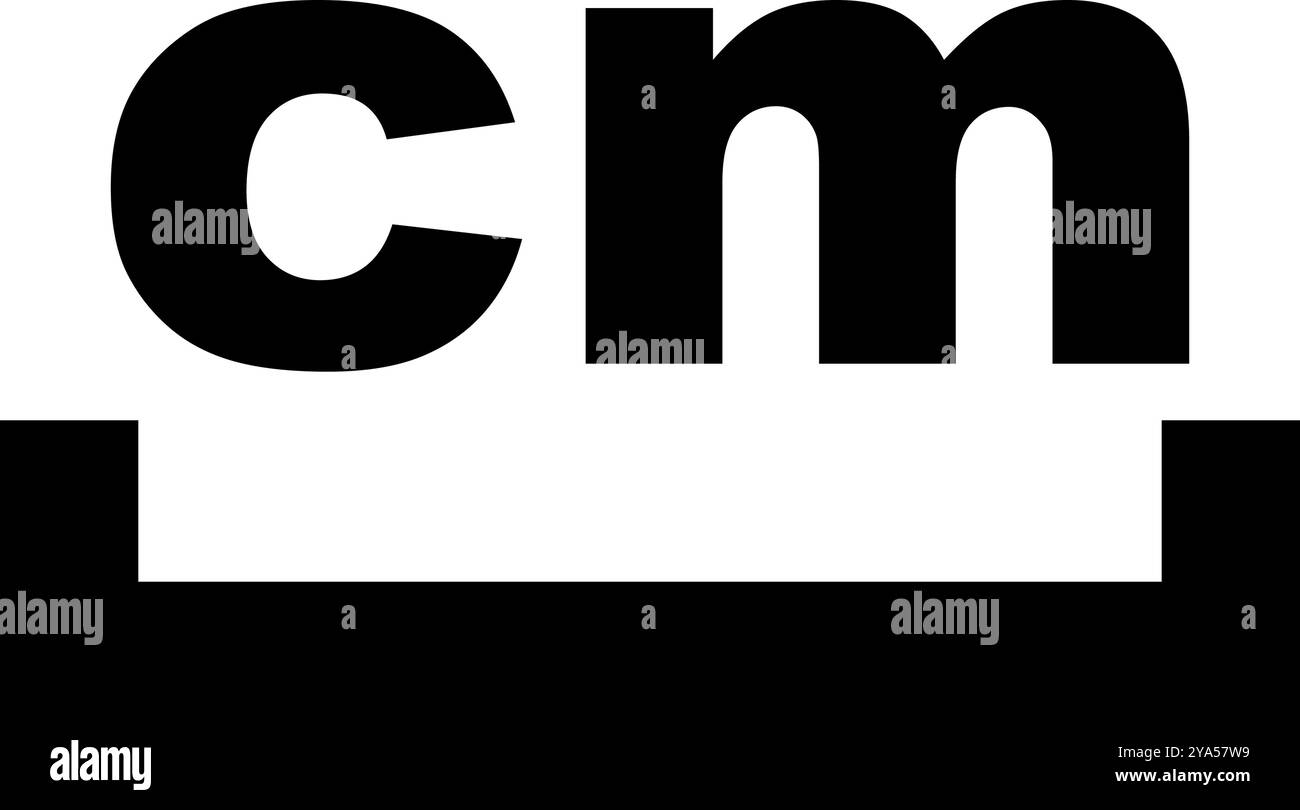 cm icon. Centimetre icon. Editable vector Stock Vector Image & Art - Alamy