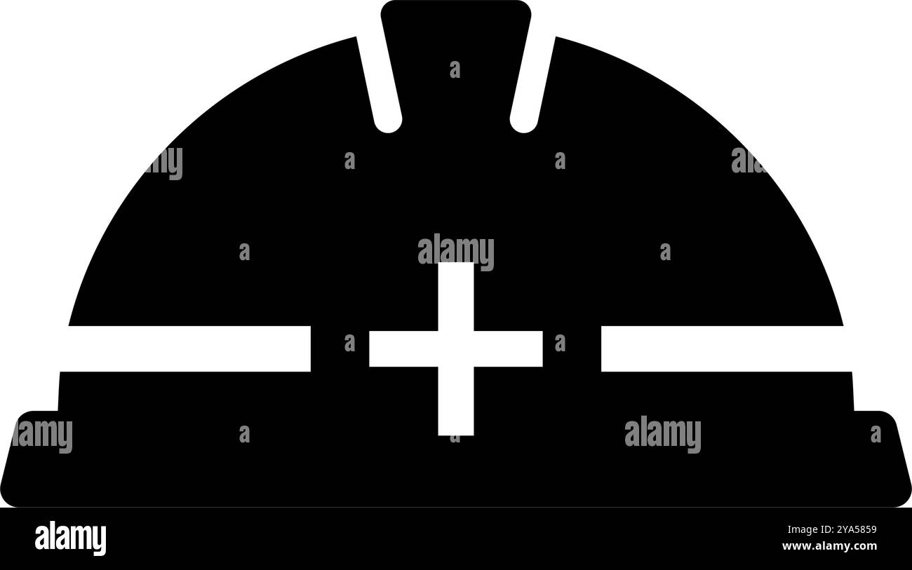 Hard hat silhouette icon. Editable vector Stock Vector Image & Art - Alamy