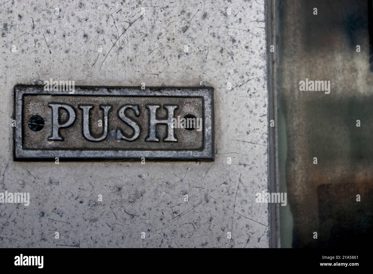 Embossed metal sign hi-res stock photography and images - Alamy