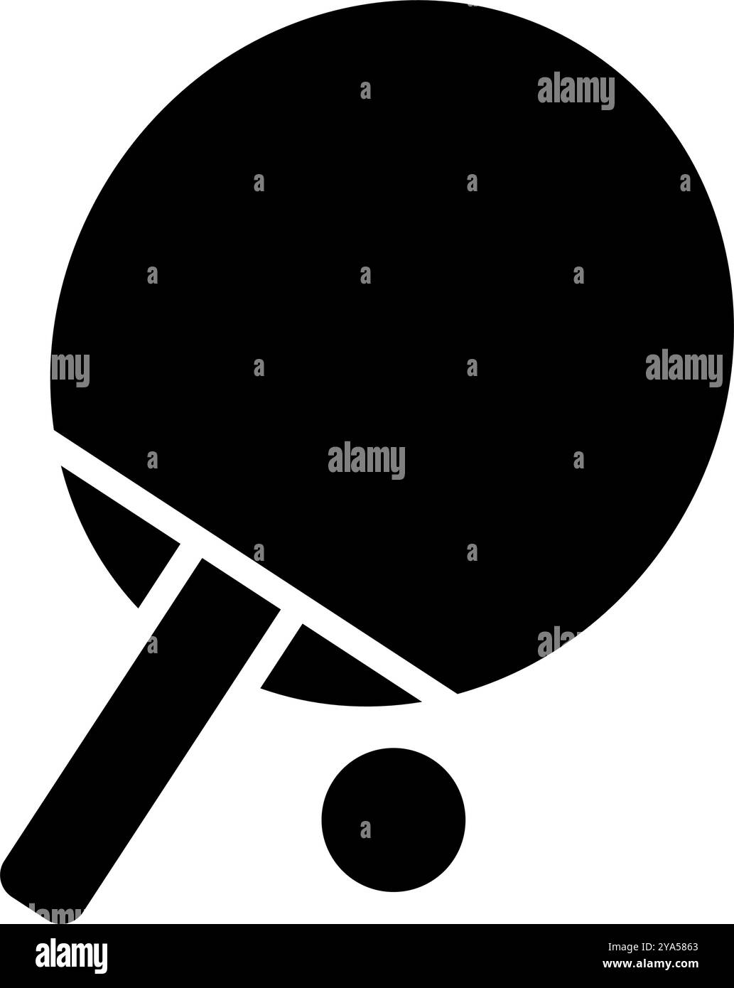 Table tennis silhouette icon. Editable vector Stock Vector Image & Art ...