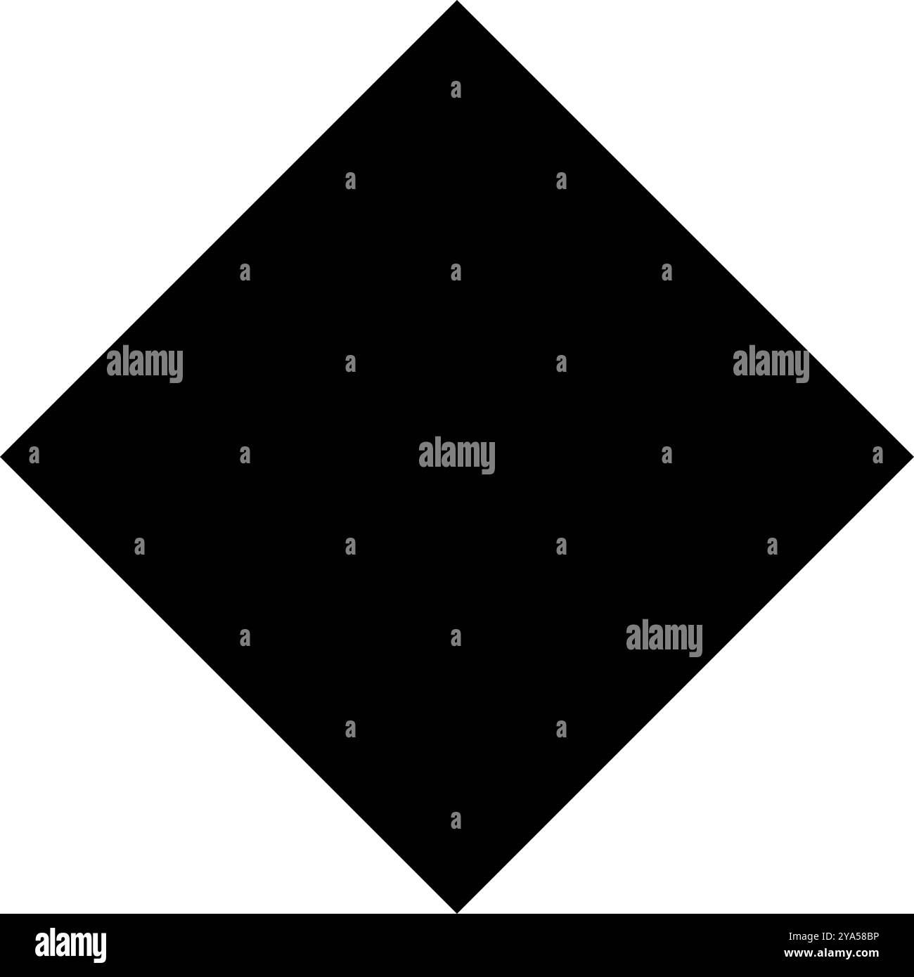 Diamond silhouette icon. Rhombus silhouette icon. Editable vector Stock ...