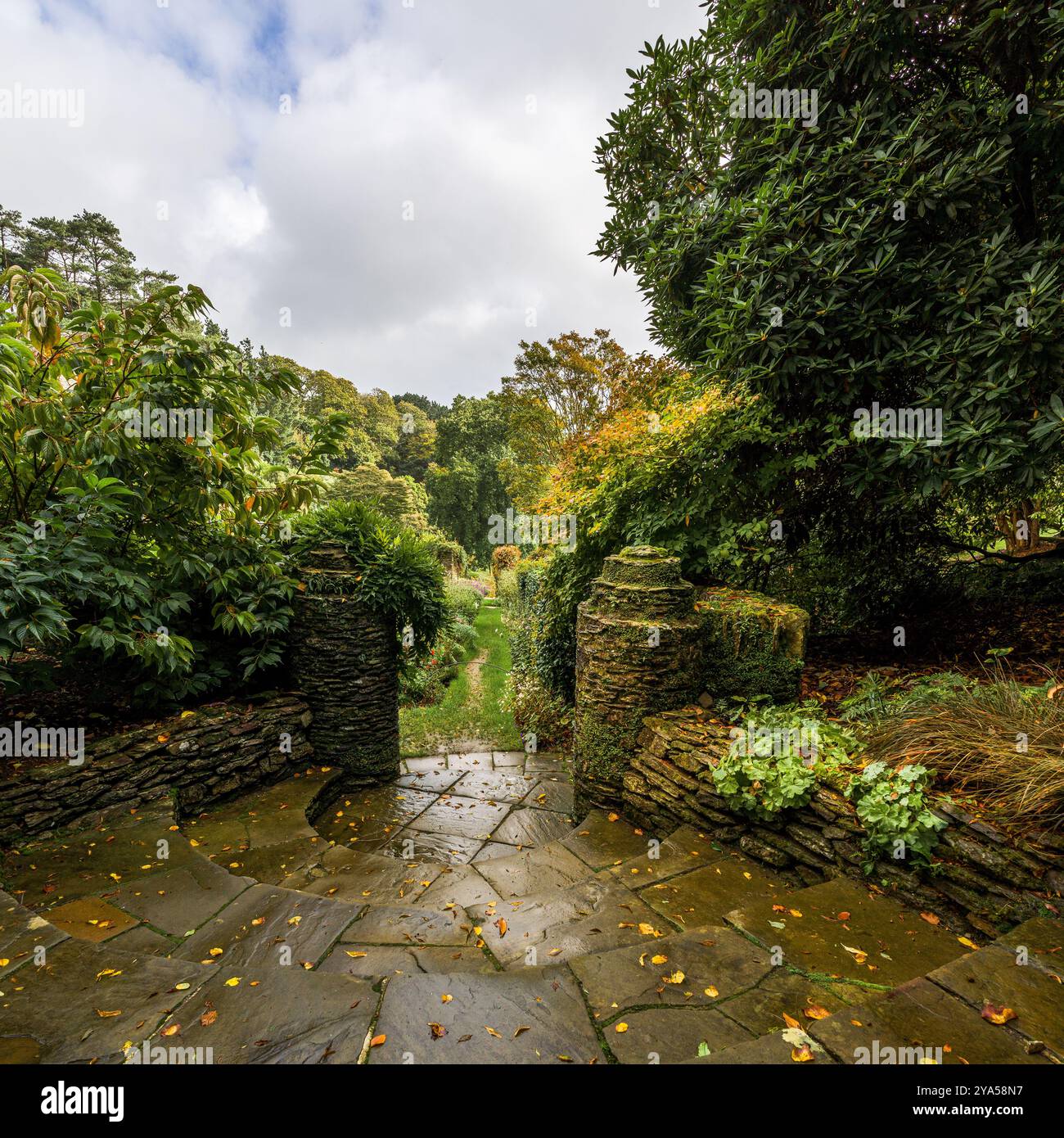 Coleton Fishacre gardens Stock Photo - Alamy