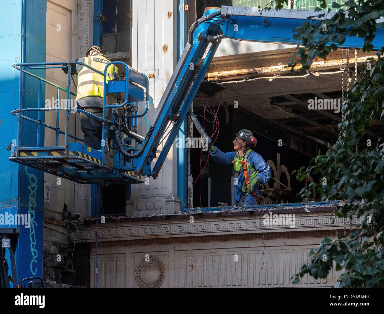 Glasgow, Scotland, UK. October 10th, 2024: The demolition of the O2 ABC ...